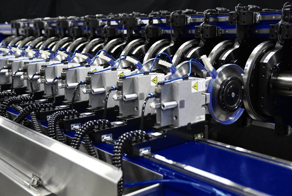 GL&V Quick Set Shear Cut Slitting Machine Blue | DIENES USA